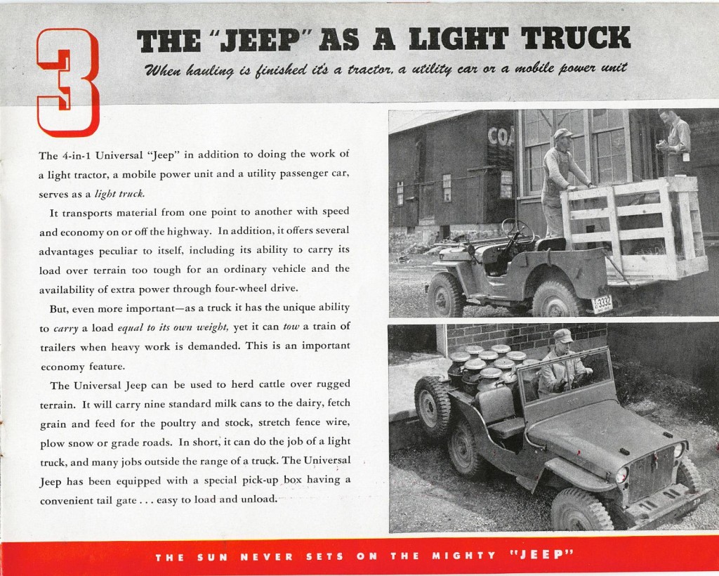 Old Jeep Brochures - Jeep Willys World