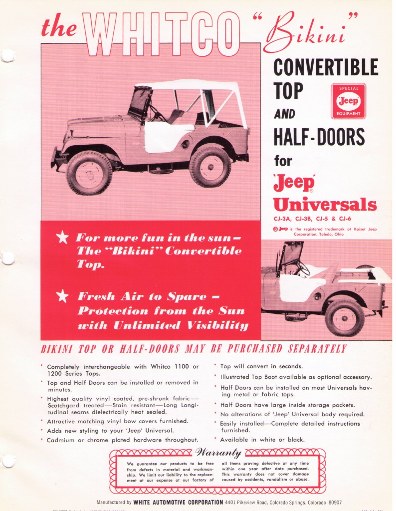 Whitco CJ-5 Soft Top - Jeep Willys World